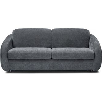 Habitat et Jardin Habitat Et Jardin - Express-Schlafsofa Laurie aus Strukturstoff - 140 cm Bett - 3 Pl&auml;tze - Grau