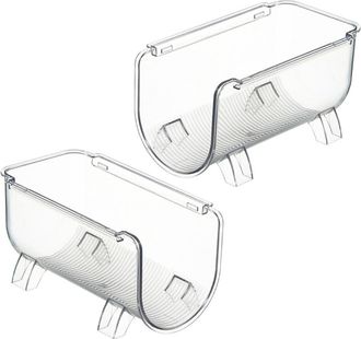 Valiclud 2 Stück Stapelbare Wasserflaschenhalter Robustem Pet Platzsparend für Kühlschrank und Haushalt Praktisches Aufbewahrungsregal zur Getränke Küchenorgan