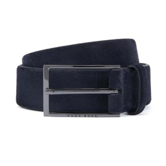 HUGO BOSS Suede-G&uuml;rtel - - Accessories - Herren - Blau - 105 CM