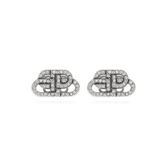 Balenciaga Logo Ohrringe - - Accessories - unisex - Grau - ONE SIZE