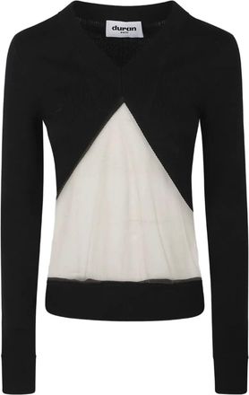 Duran Lantink pull &agrave; col v - Noir