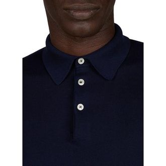 Fa&ccedil;onnable Polo manches longues en coton