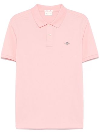 GANT polo à motif bouclier - Rose