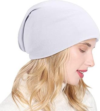 Generic Chapeaux dhiver chauds en coton pour hommes et femmes pour le ski, blanc, Taille unique