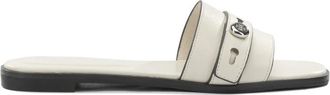 Tory Burch Femme, Chaussures, Blanc, Taille: 36 1/2 EU Sandales en cuir