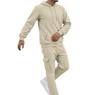 Generic Ensemble Homme, Surv&ecirc;tement Homme &agrave; Capuche Avec fermeture &eacute;clair Surv&ecirc;Tement de Sport Ensemble Veste Pantalon Jogging Combinaison Jogging Sweat-Shirt