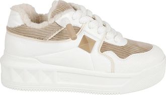 Valentino Garavani Femme, Chaussures, Blanc, Taille: 38 1/2 EU Baskets One Stud XL