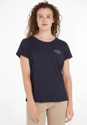 Tommy Hilfiger T-Shirt SHORT SLEEVE T-SHIRT mit Tommy Hilfiger Markenlabel