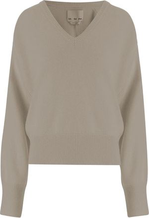 SA SU PHI Femme, Pulls, Beige, Taille: 46 FR Pull en cachemire