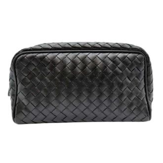 Bottega Veneta unisex, Pre-owned, Noir, Taille: ONE Size Pochette Intrecciato Pre-owned