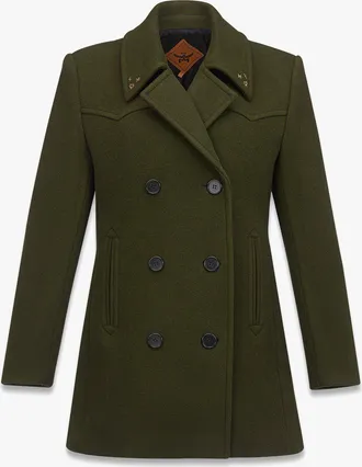 MCM Mantel aus Loden KHAKI WOOL