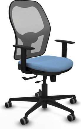 Piqueras y Crespo Jorquera B&uuml;rostuhl mit 1D-Armlehnen, h&ouml;henverstellbare Lendenwirbelst&uuml;tze, ausgestattet mit Syncro/Traslack und eingespritztem Schaum. Mit Rollen von 