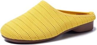 Generic Pantoufles de bain confortables pour femme pour les loisirs quotidiens, design en maille respirante, parfaites pour l&eacute;t&eacute;, semelle plate, id&eacute;ales pour 