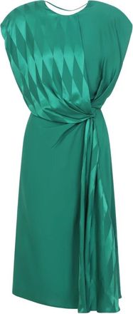 Versace Femme, Robes, Vert, Taille: 38 FR Silk Cocktail Dress