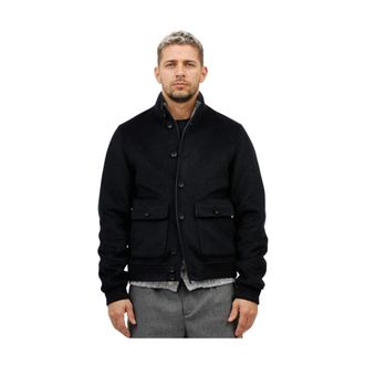 The Jack Leathers Wendbare Woll Doppeljacke - - Jackets - Herren - Blau - 5XL