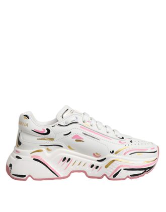 Dolce & Gabbana Mehrfarbige Handgemalte DAYMASTER Sneaker Schuhe