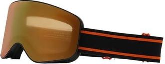 Generic Lunettes de ski pour hommes et femmes, lunettes de snowboard anti-bu&eacute;e UV400, design OTG sur les lunettes, jaune, Taille unique