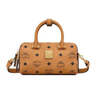 MCM Boston Tasche in Visetos - - Bags - Damen - Braun - ONE SIZE