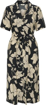 Jacqueline de Yong JdY Damen Jdytroya Life 2/4 Midi Shirt Dress Dia, Schwarz, M EU