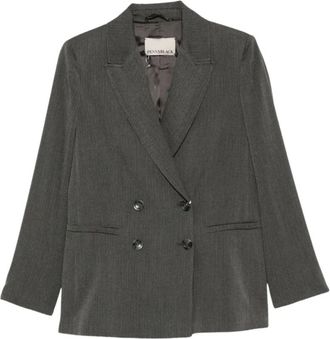 Pennyblack Blazer &agrave; chevrons double boutonnage - Femme - Vestes - Gris - Taille: 42 FR
