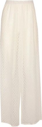Missoni Femme, Pantalons, Blanc, Taille: 40 FR Wide Pantalons