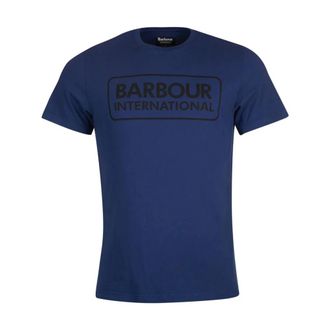 Barbour Homme, Tops, Bleu, Taille: XL T-Shirt Moto Essentiel Grand Logo