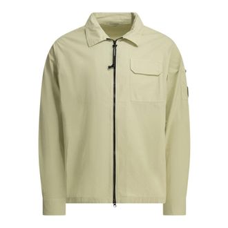 C.P. Company Gabardine Zipped Lens Overshirt - - Jackets - Herren - Beige - XL