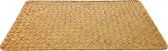 DOITOOL Tischset aus Gewebtem Bambus Rechteckig Hitzebest&auml;ndig rutschfest Wasserabweisend Rustikales Platzset f&uuml;r Esstisch und Restaurant