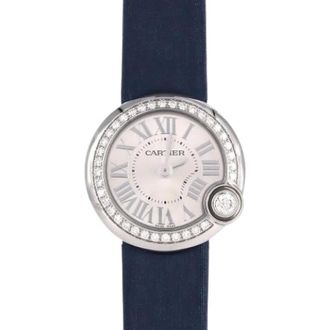 Cartier Pre-owned Ballon Blanc Acier inoxydable Quartz - Femme - Pre-owned - Bleu - Taille: ONE Size