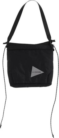 And Wander Sac bandouli&egrave;re logo - Homme - Sacs - Noir - Taille: ONE Size