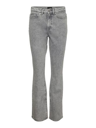 Vero Moda Vero Moda Womens VMSELMA HR Flared Slit Jeans RA204 Hose, Medium Grey Denim, 31W / 32L