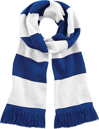 Beechfield Unisex Stadium Scarf Schal, Mehrfarbig (Bright Royal/White 00), One Size
