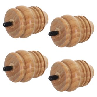 Angoily 4 St&uuml;ck Holz M&ouml;belbeine Gourd-Form Unbehandelte Ersatzbeine f&uuml;r Sofa Stuhl Bett und Schrank DIY Holz Stuhl M&ouml;belbein Ersatz f&uuml;r K&uuml;che und Wohnzimmer