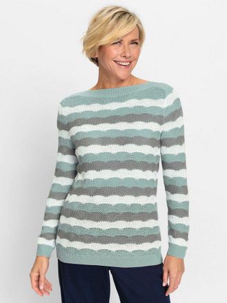 Witt Strickpullover Pullover Langarm Struktur