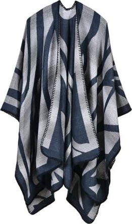 Generic Poncho Femme Hiver Chaud Chale Femme Hiver Chaud Cape Femme Effet enveloppant Ch&acirc;le Casual Ouvert Devant Tr&egrave;s Doux Pour Usage Quotidien