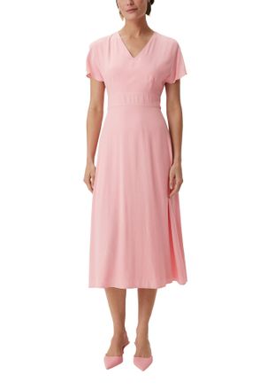 Comma Midi Kleid aus Satin