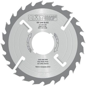 CMT 277.024.12W Mehrfachklingen mit dicken/hohen Schabern. HW 300 x 4,0/2,8 x 80 + Ch. Z24 + 4 ATB