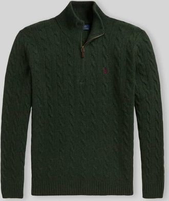 Polo Ralph Lauren Regular Fit Troyer aus Woll-Kaschmir-Mix