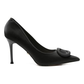 Twentyfourhaitch Thuban Satin Pump - - Shoes - Damen - Schwarzk - 35 EU