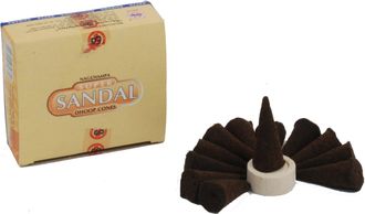 Satya Jewelry Nag Champa Räucherkegel Sandelholz