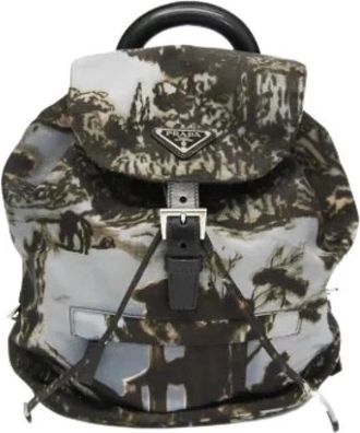 Prada unisex, Pre-owned, Multicolore, Taille: ONE Size Sac &agrave; dos camouflage Pre-owned