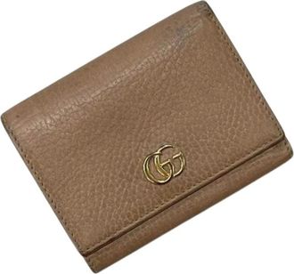 Gucci Portefeuille Tri-fold Pre-owned - Femme - Pre-owned - Brun - Taille: ONE Size