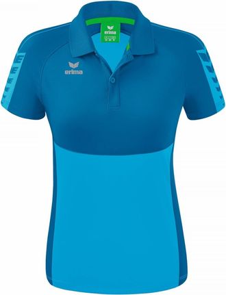 Erima Damen Six Wings Sport Polohemd (1112218), Curacao/Mykonos, 36