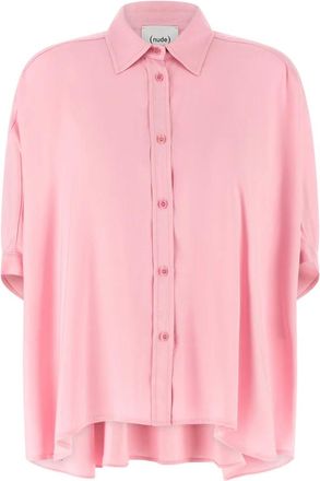 Nude Nude, Femme, Blouses et Chemises, Rose, Taille: 38 FR Chemise Viscose