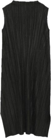 Issey Miyake Mellow Pleats Kleid - - Dresses - Damen - Schwarzk - XL