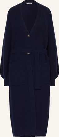 SoSUE Sosue Strickmantel Antonia Aus Merinowolle blau