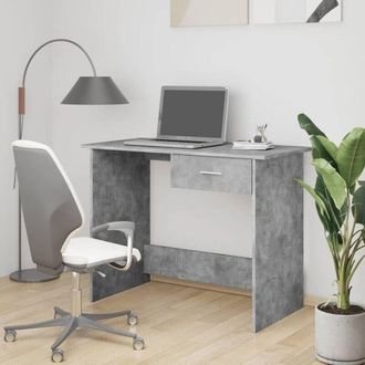 vidaXL Schreibtisch Betongrau 100&times;50&times;76 cm Holzwerkstoff Vidaxl