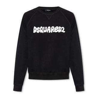 Dsquared2 Sweatshirt mit Logo - - Sweatshirts & Hoodies - Herren - Schwarzk - 2XL