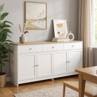 Furniture R Weiße Homeoffice-Schränke, moderner Stil, MDF-Material, geräumiger Stauraum, robuste Konstruktion, vielseitiges Design