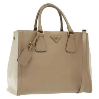 Prada Sac &agrave; main vintage Pre-owned - Femme - Pre-owned - Beige - Taille: ONE Size